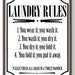 Laundry Room Sign, Laundry Guide, Laundry Rules Print, Farmhouse ...