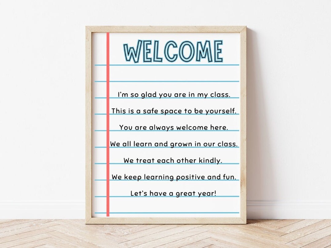 Welcome Letter From Teacher - First Day of School Printable | Welcome ...