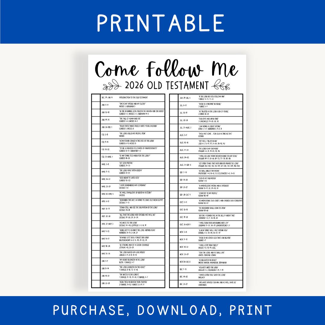 LDS Come Follow Me Blueprint Download, 2026 Come Follow Me Old ...
