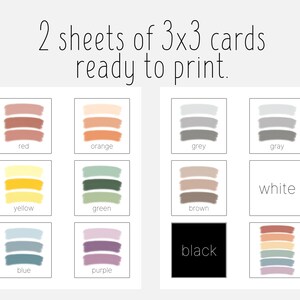 Color Flashcards, Classroom Printable Flashcards, Classroom Flashcards ...