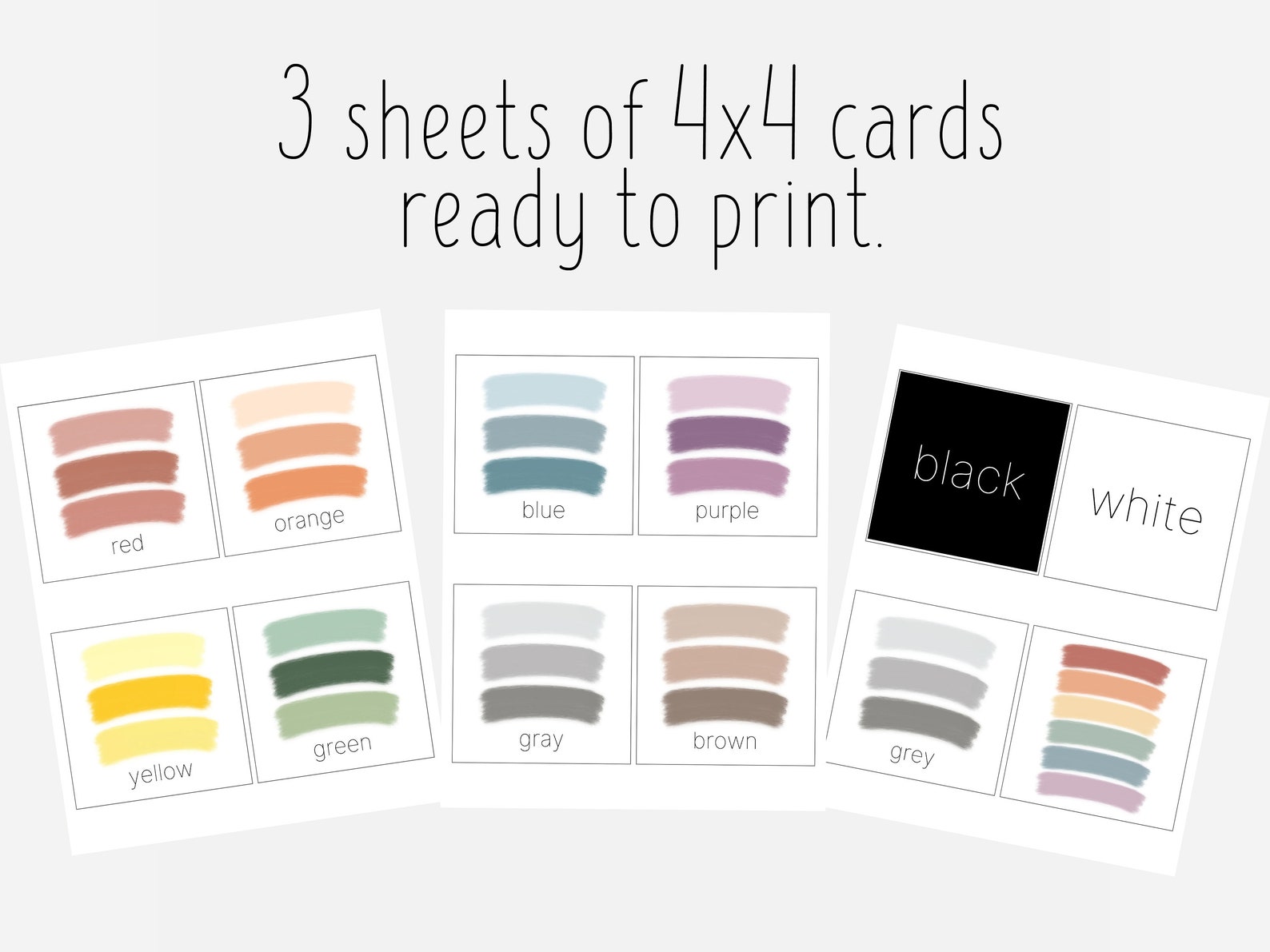 Color Flashcards, Classroom Printable Flashcards, Classroom Flashcards ...