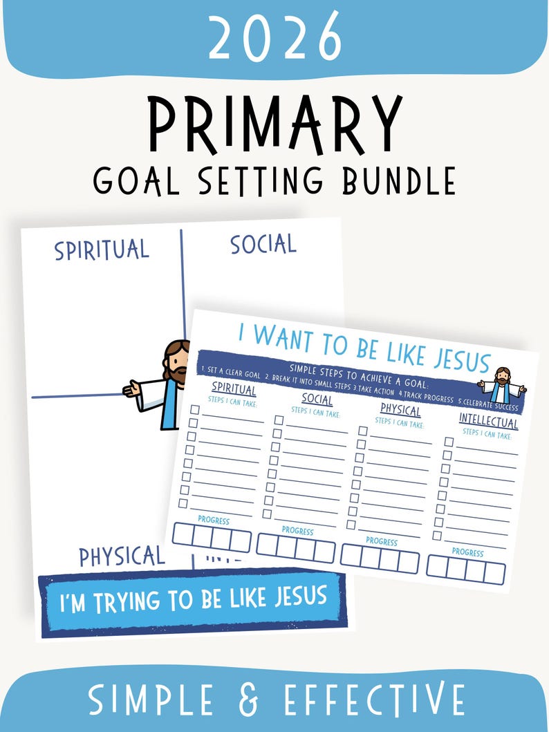 Valiant Activities, Primary Goals Worksheet, Children and Youth Program ...