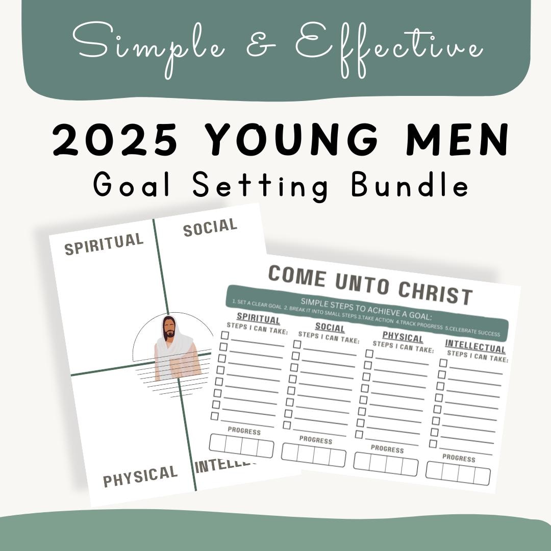 LDS Young Men Goal Setting, 2025 LDS Goal Setting, Youth Goals ...