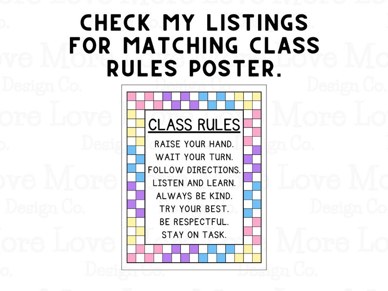 Classroom Poster, Middle School Classroom Decor, High School Classroom ...