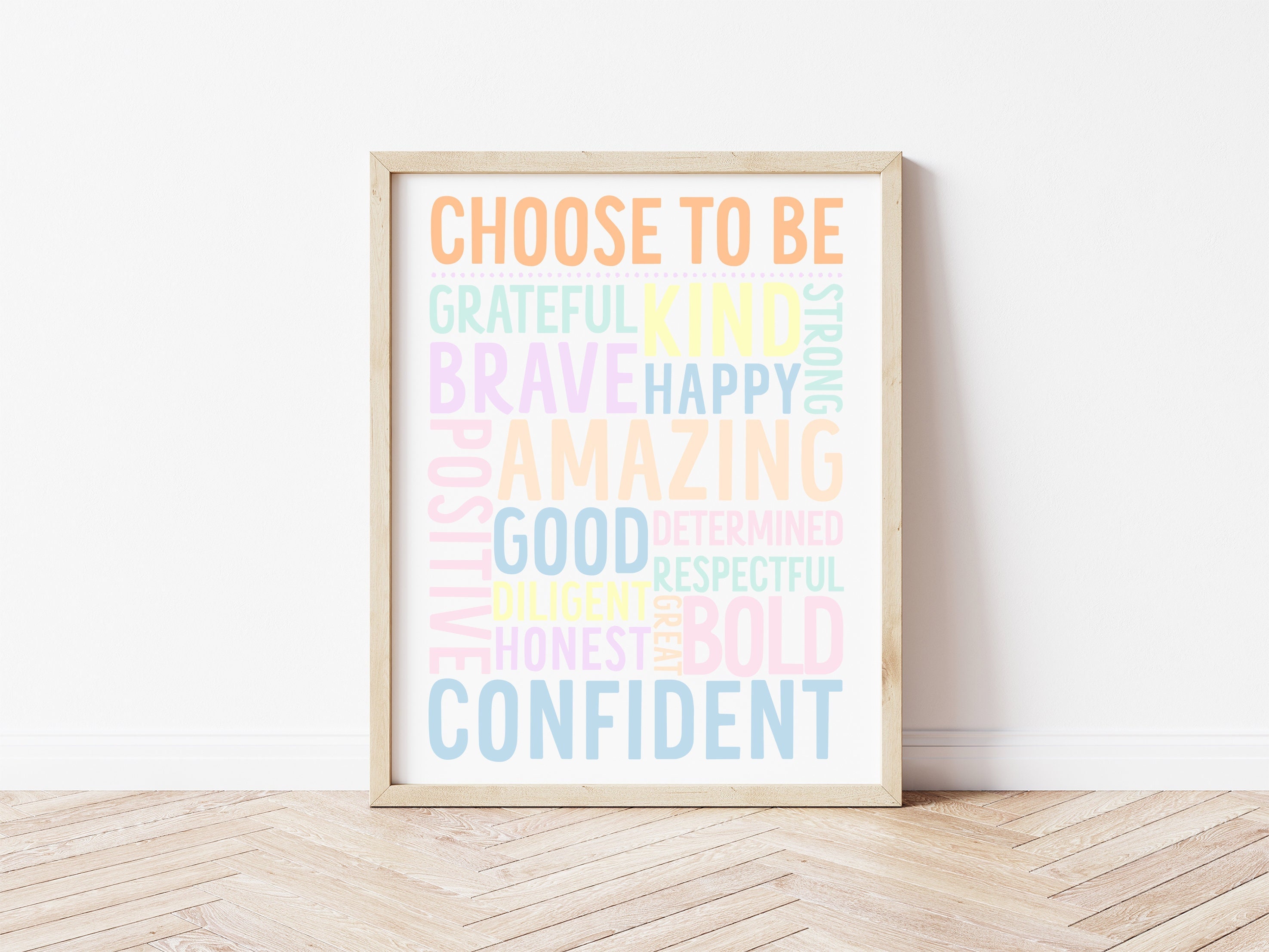Pastel Classroom Decor Happy Art Pastel Affirmation Poster - Etsy