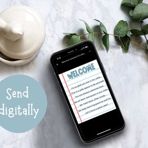 Welcome Letter From Teacher - First Day of School Printable | Welcome ...