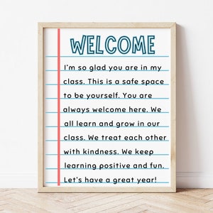 Welcome Letter From Teacher - First Day of School Printable | Welcome ...