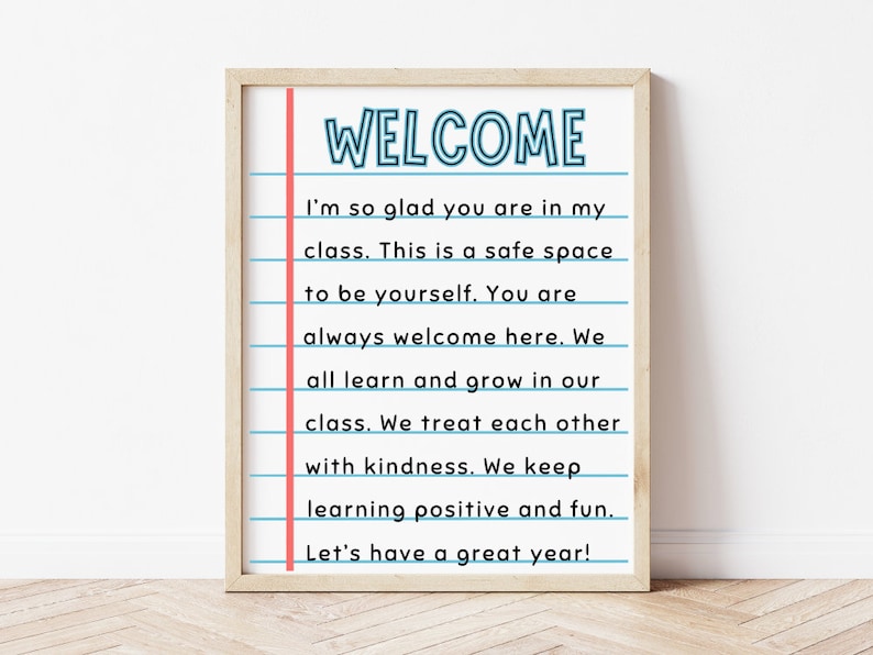 Welcome Letter From Teacher - First Day of School Printable | Welcome ...