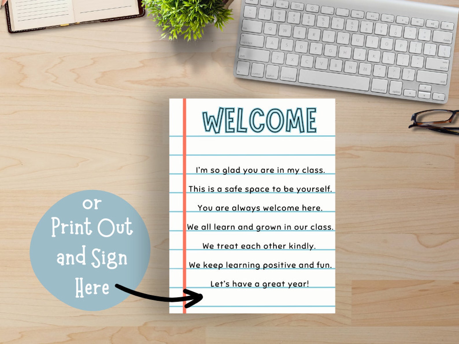Welcome Letter From Teacher - First Day of School Printable | Welcome ...