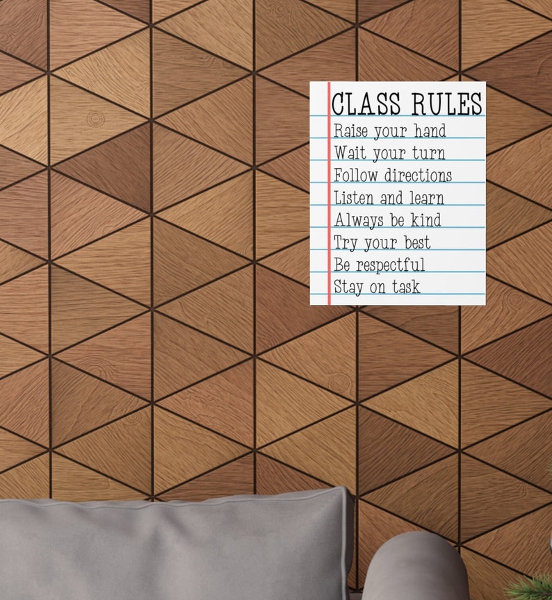 Classroom Rules Poster Class Expectation Teaching Posters - Etsy