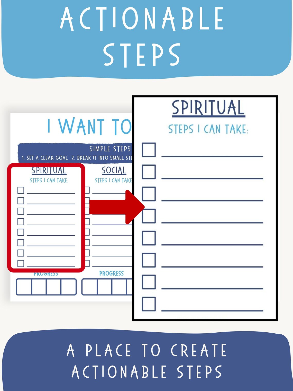 Valiant Activities, Primary Goals Worksheet, Children and Youth Program ...