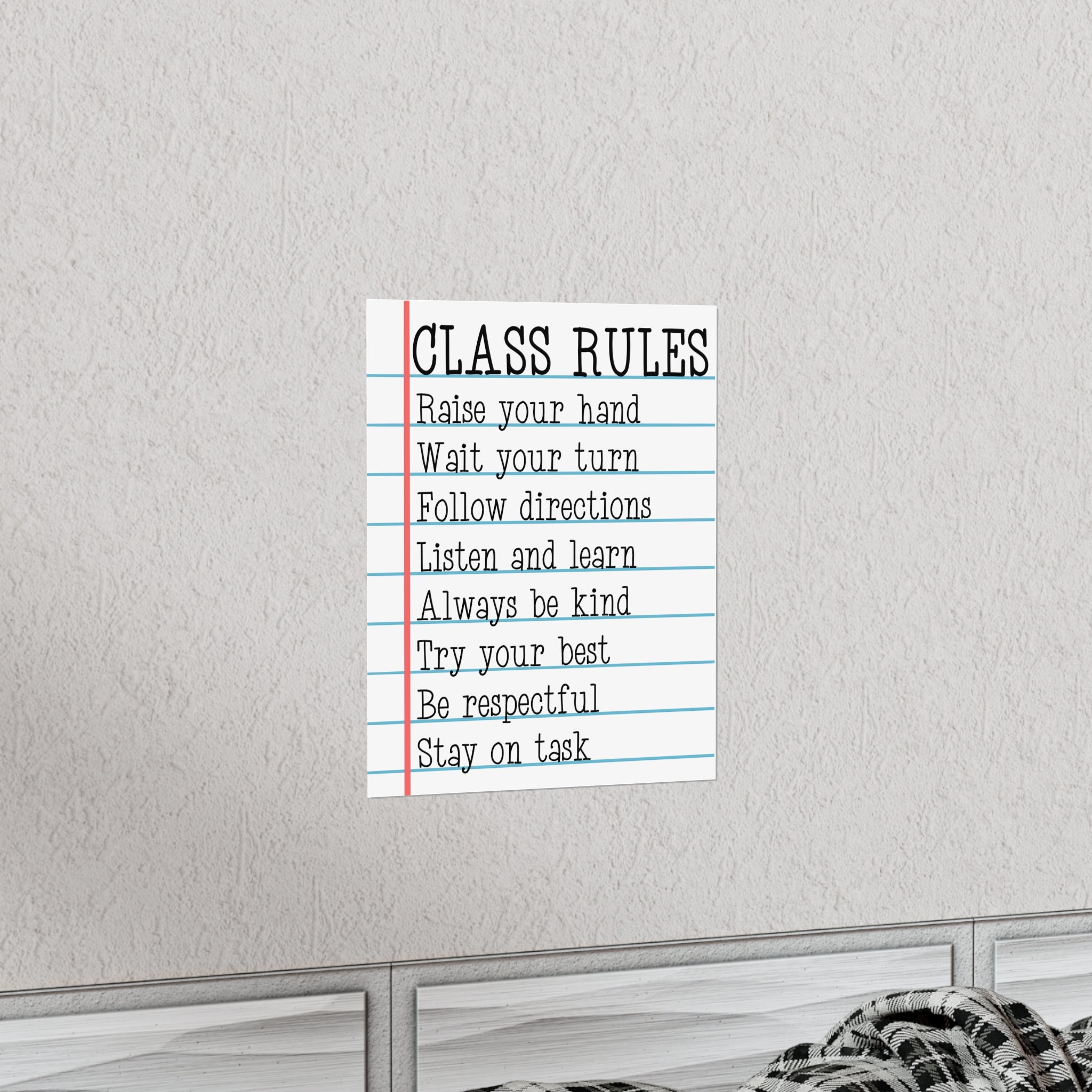 Classroom Rules Poster Class Expectation Teaching Posters - Etsy