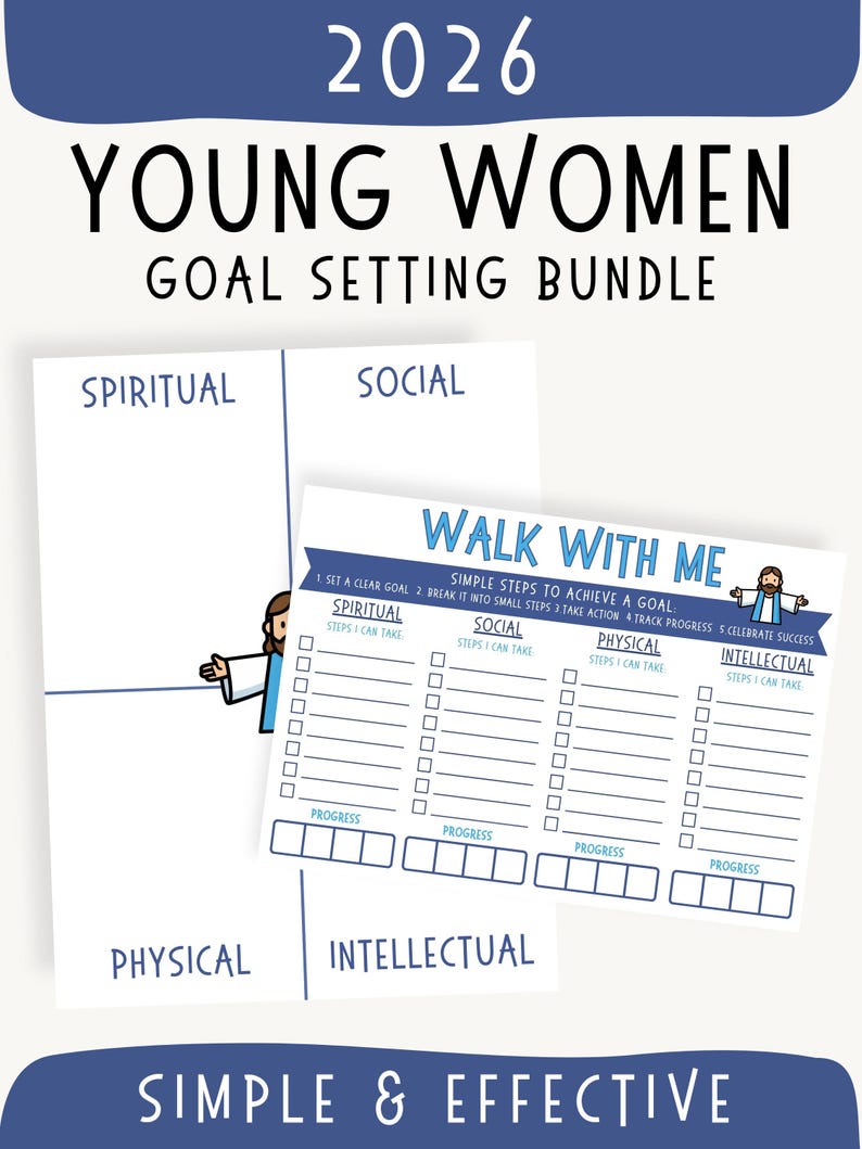 LDS Young Women 2026 Goal Setting, YW Printables, Young Women Activity ...