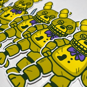 Fnaf Springtrap Sticker | Five Nights at Freddys Sticker | Springtrap ...