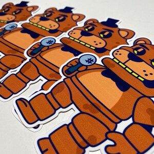 Fnaf Freddy Fazbear Sticker Five Nights at Freddy's Fan Sticker Decal ...