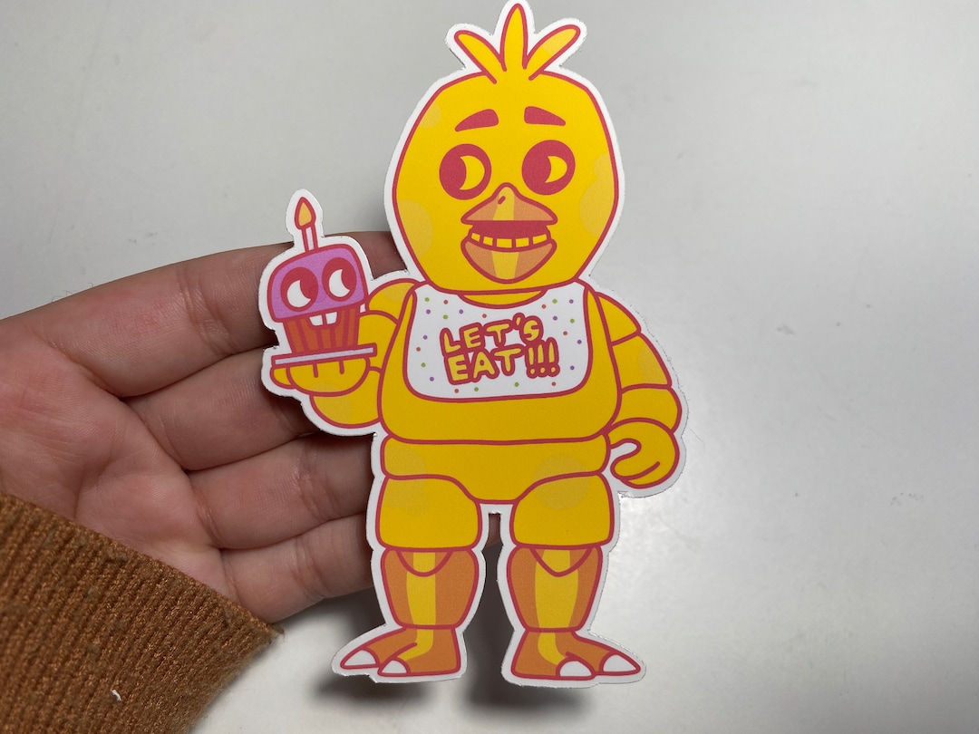 Fnaf Chica Sticker | Fnaf Chica the Chicken Sticker Cute for Fnaf Fans ...