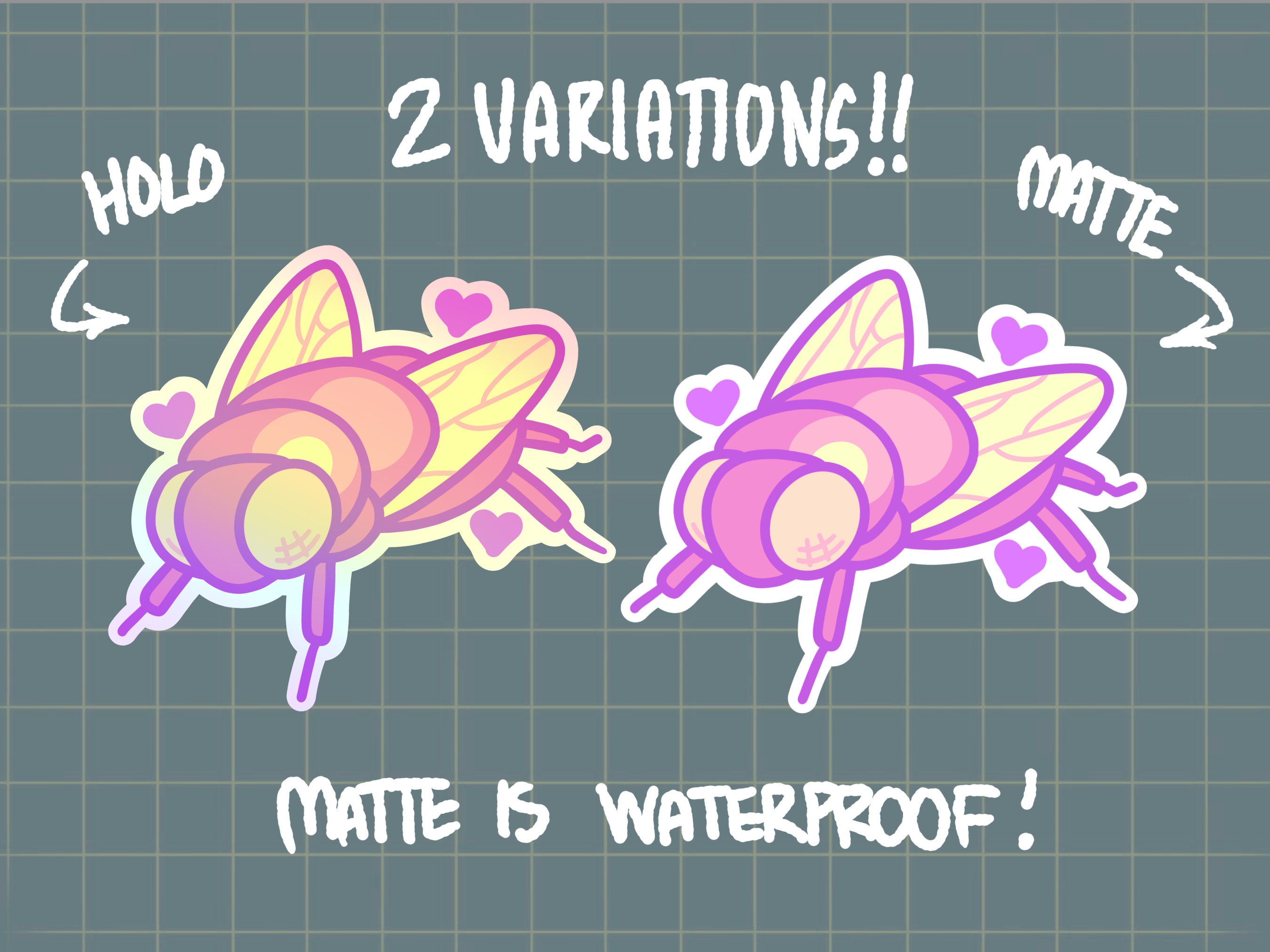 Bug Sticker Cute Creepy Fly Bug Sticker Weirdcore Fly - Etsy