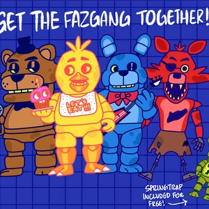 FNAF Animatronic Sticker Bundle | Glossy, Matte, Holo - Etsy