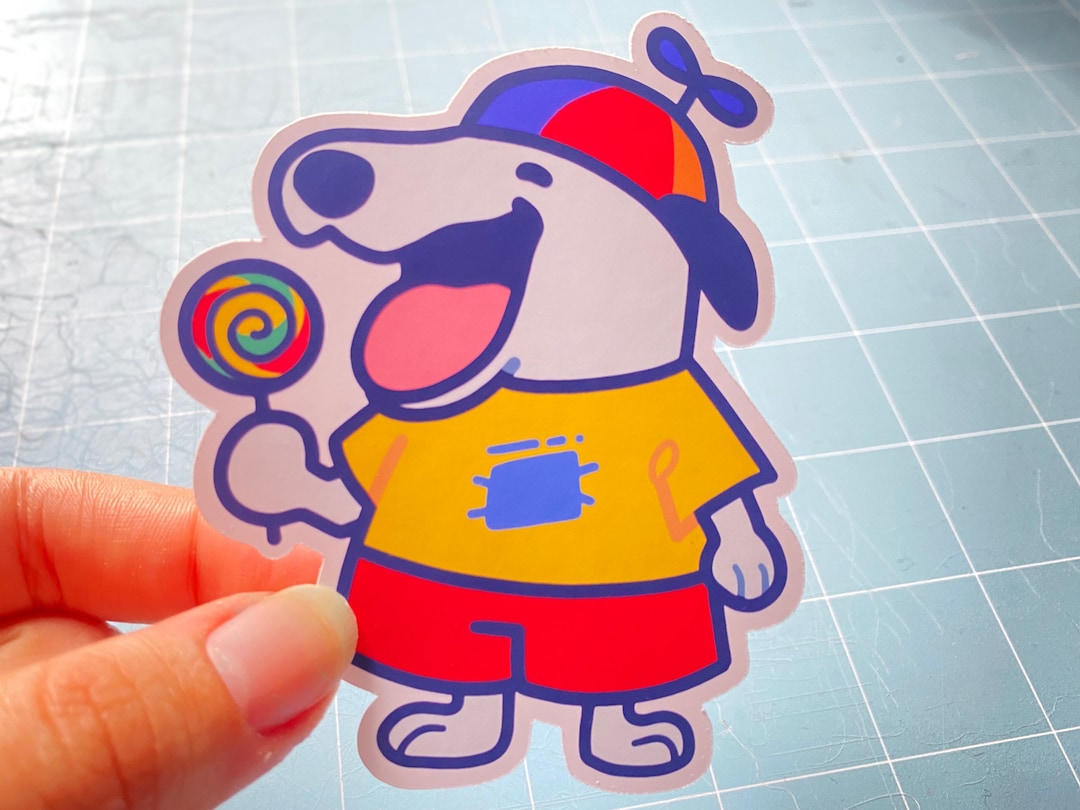 Dog Meme Sticker: Funny Grilled Cheese Fan Art, Matte or Holographic - Etsy