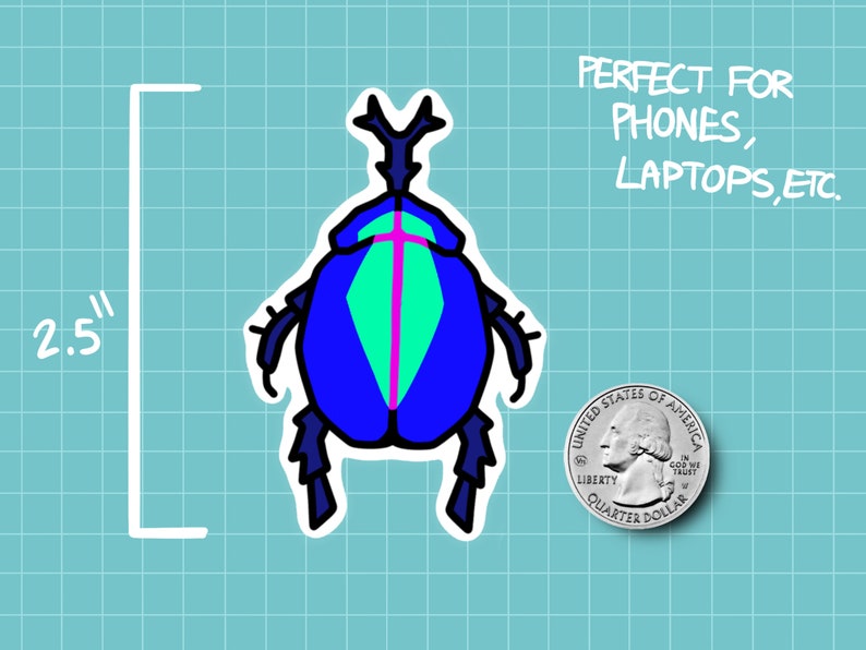 Cute Creepy Holographic Bug Vinyl Stickers Weirdcore Cute - Etsy