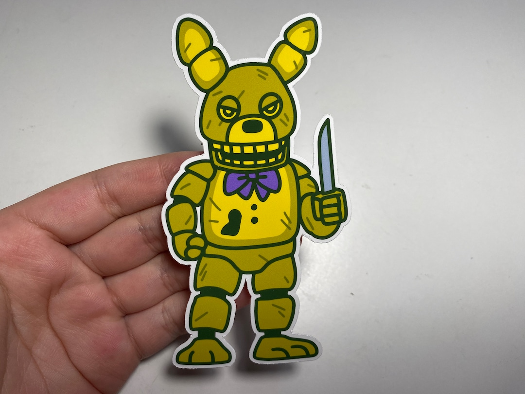 Fnaf Springtrap Sticker | Five Nights at Freddys Sticker | Springtrap ...