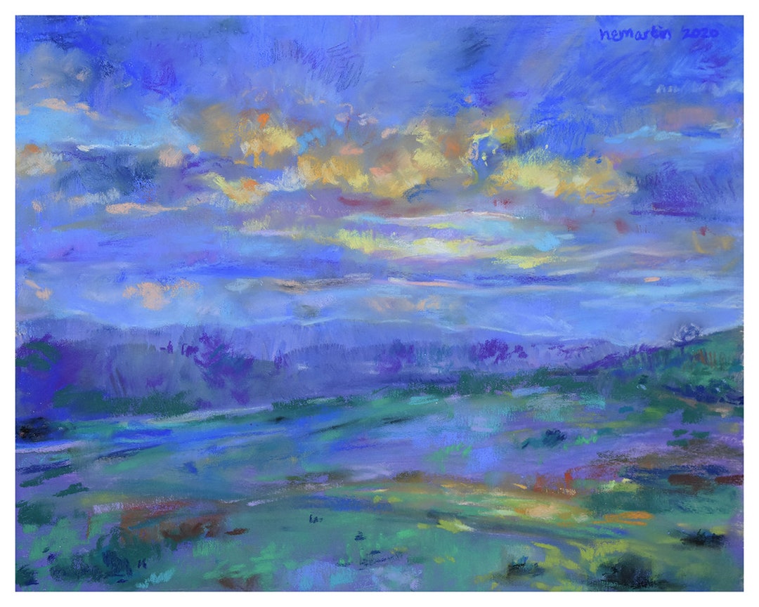 Puesta de sol sobre Lime Ridge Trail Giclee Fine Art Print - Etsy España