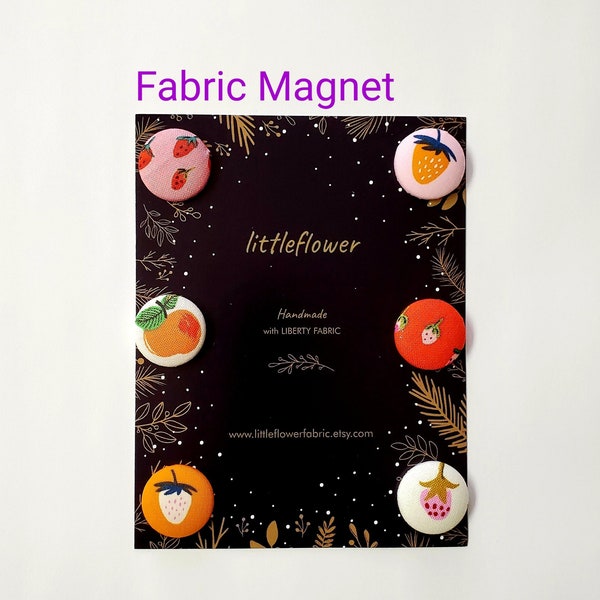 Fabric Magnets - Etsy