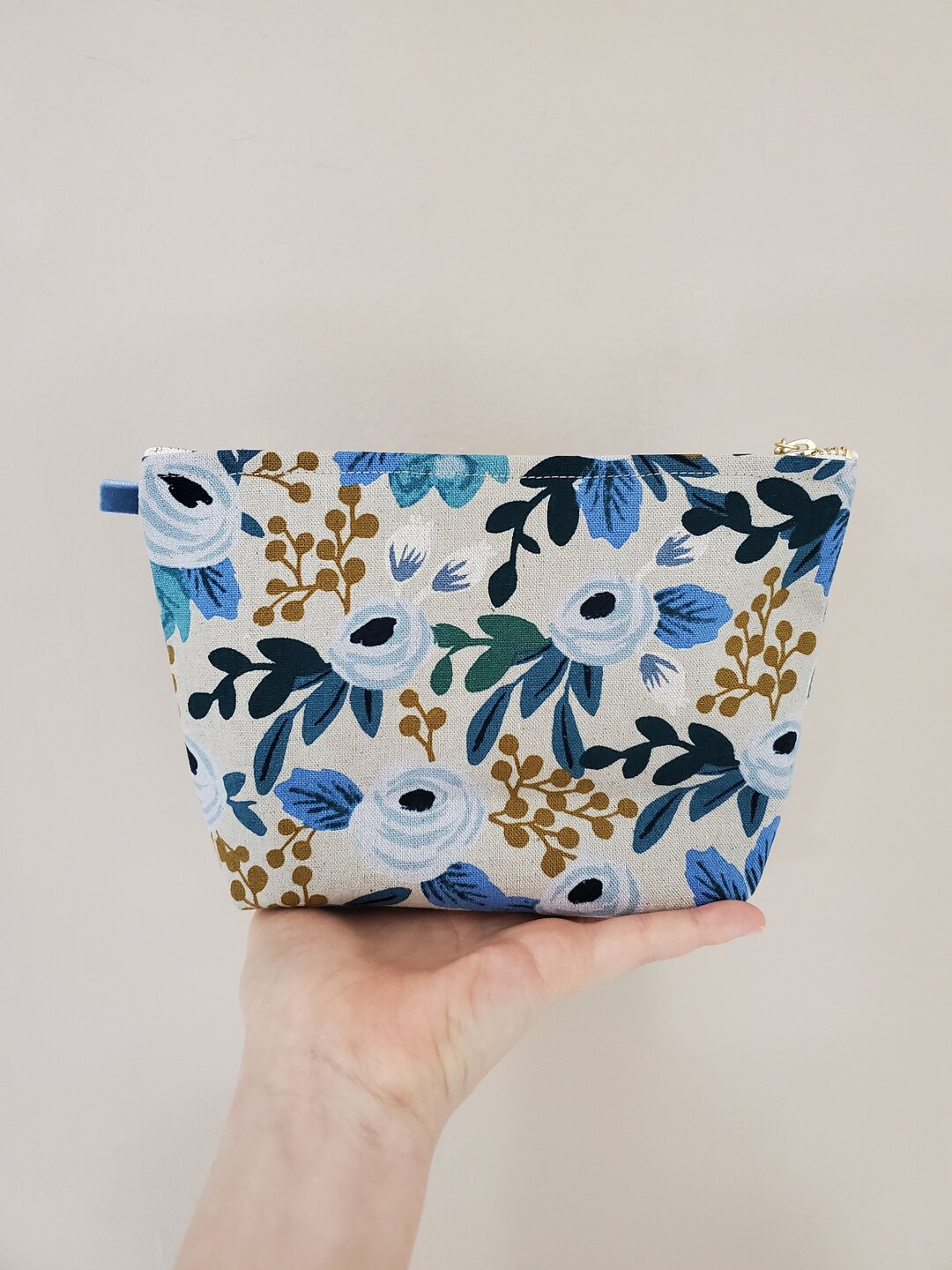 M Size Cosmetic Pouch / Makeup Fabric Pouch / Print Bag / Zipper Pouch ...
