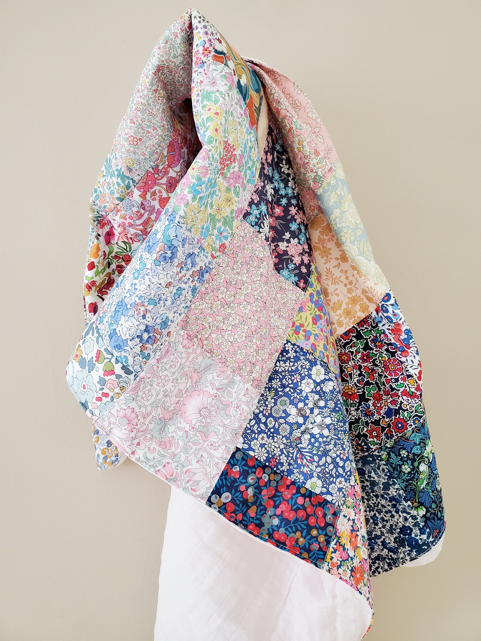 Liberty Patchwork Blanket 30 X 36 / 72 All | Etsy