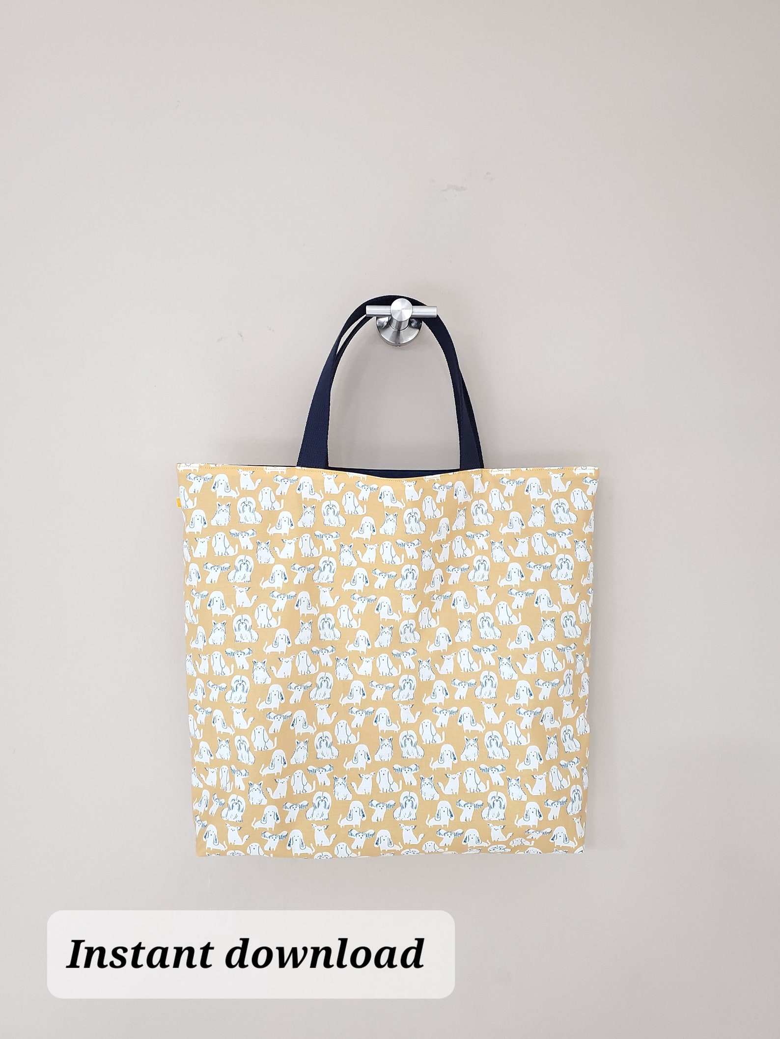 PDF File / Tote Bag PDF Sewing Pattern FOUR Sizes Instant | Etsy