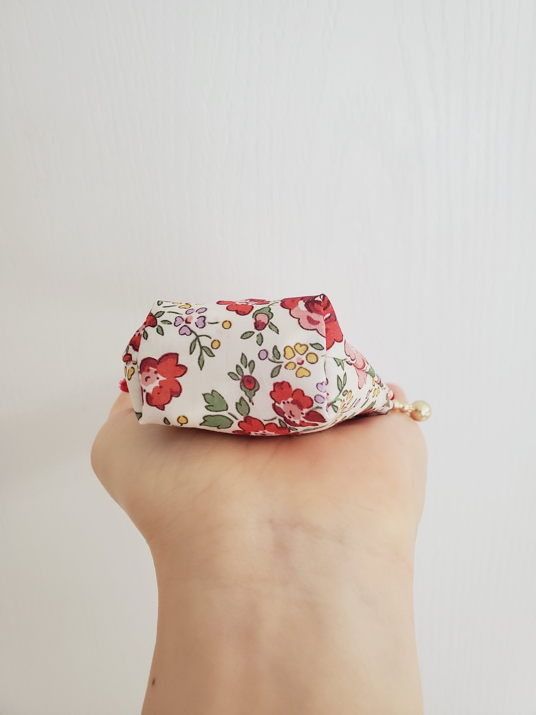 Liberty Mini Pouch / Fabric Pouch / Flower Print Bag / Mini Zipper ...