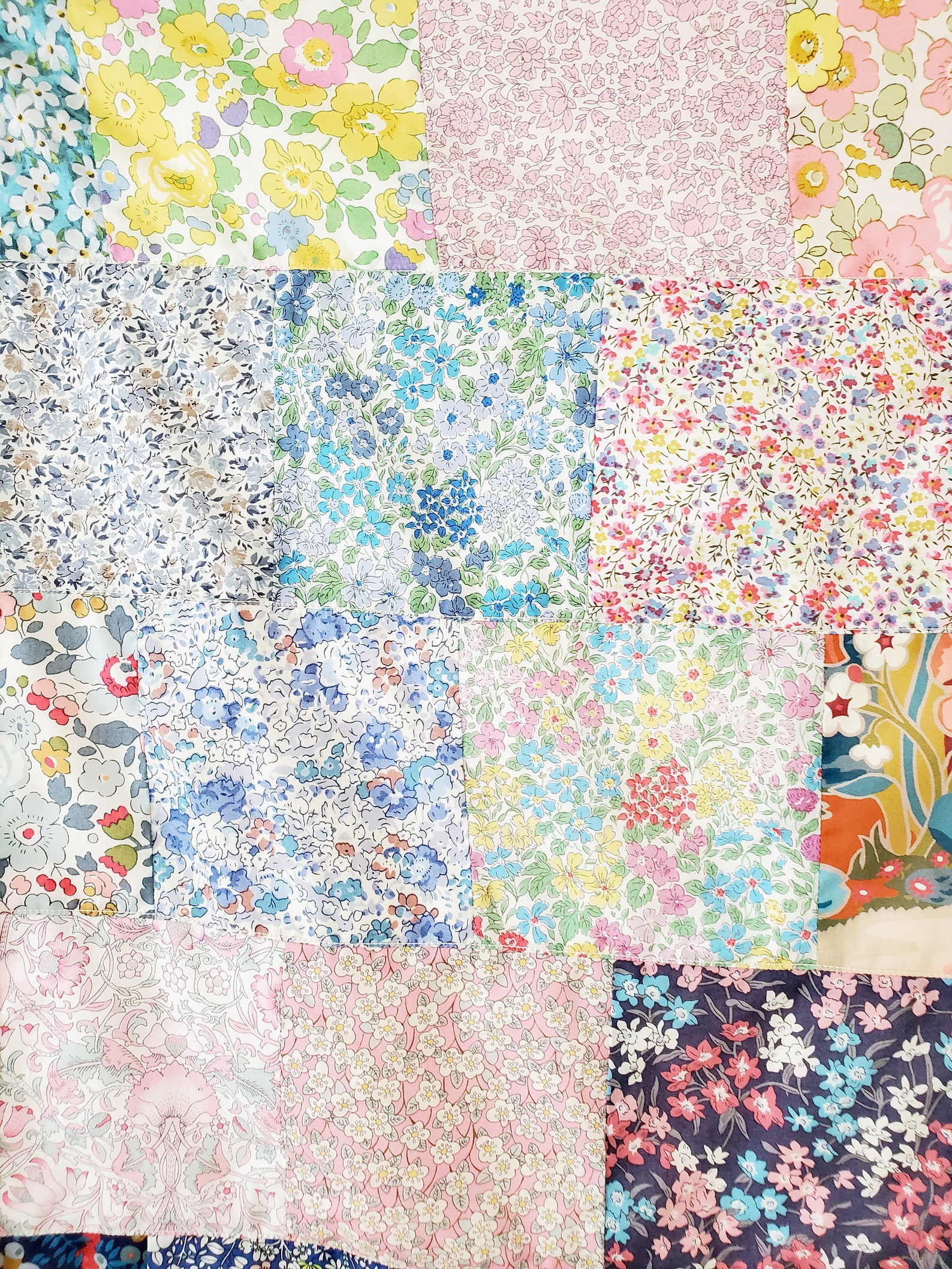 Liberty Patchwork Blanket 30 X 36 / 72 All | Etsy