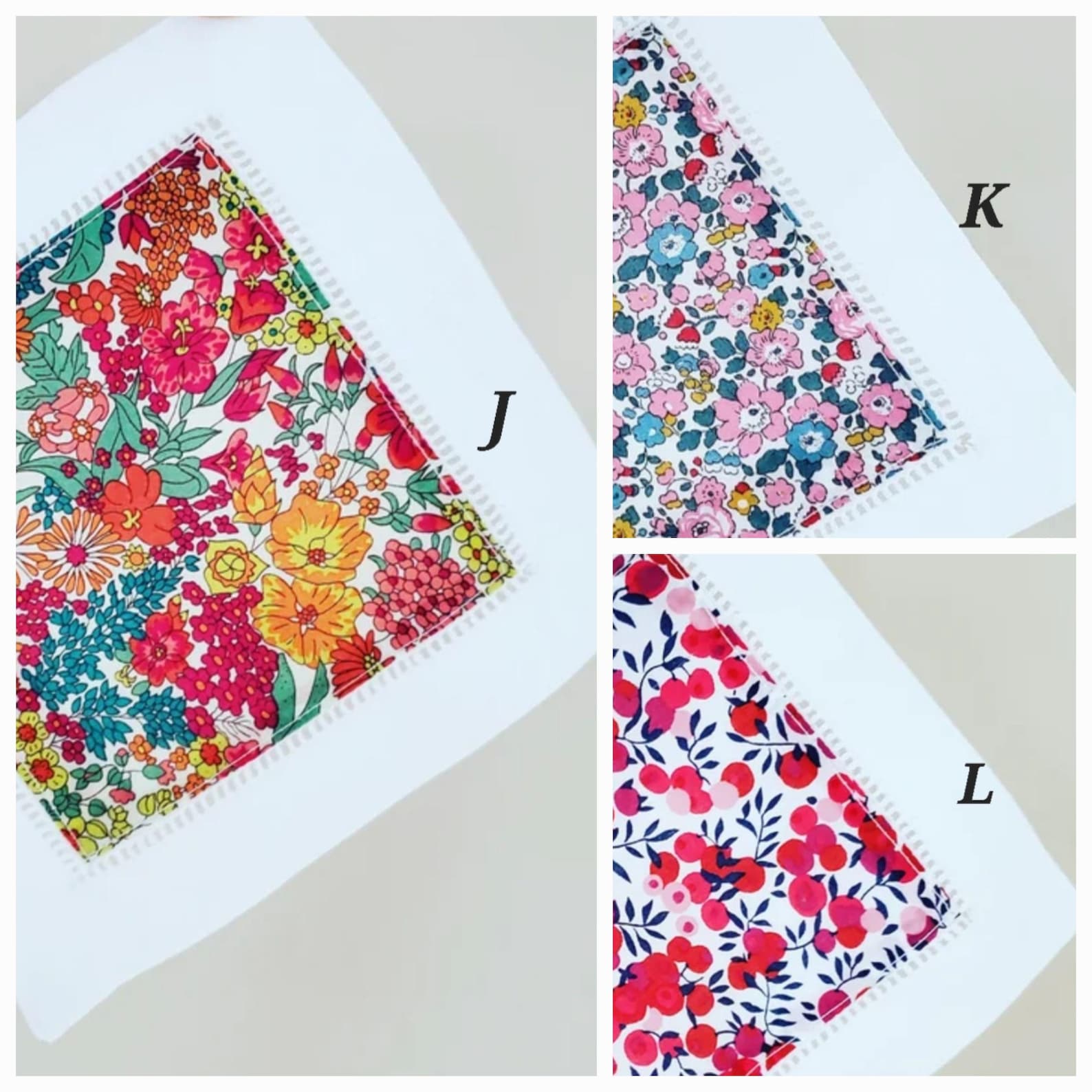 Liberty Cocktail Napkins, Linen Cloth Napkin Coasters - Liberty of ...