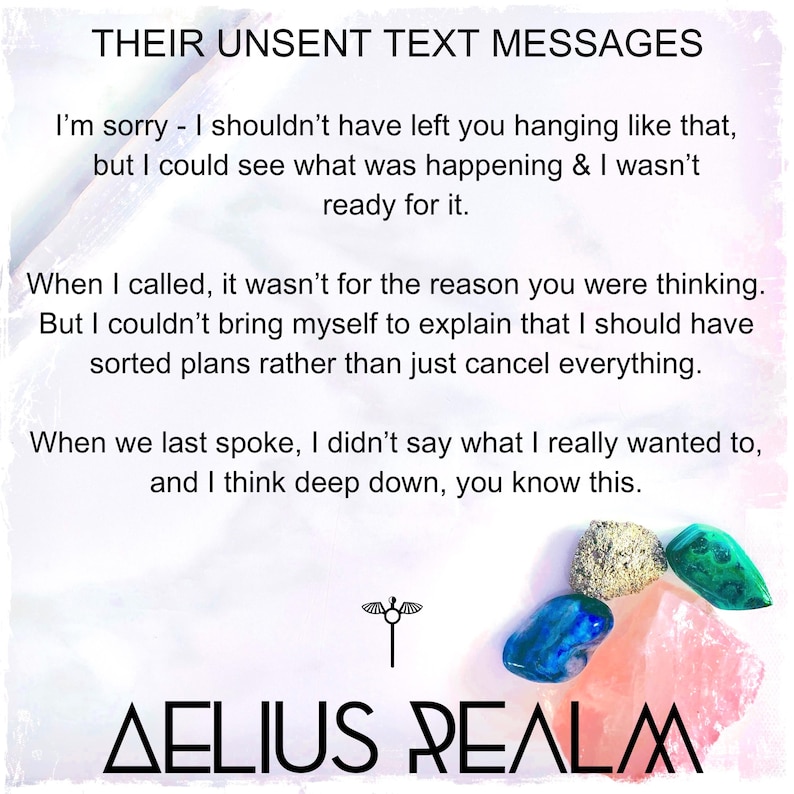 Unsent Text Messages Psychic Reading - Etsy