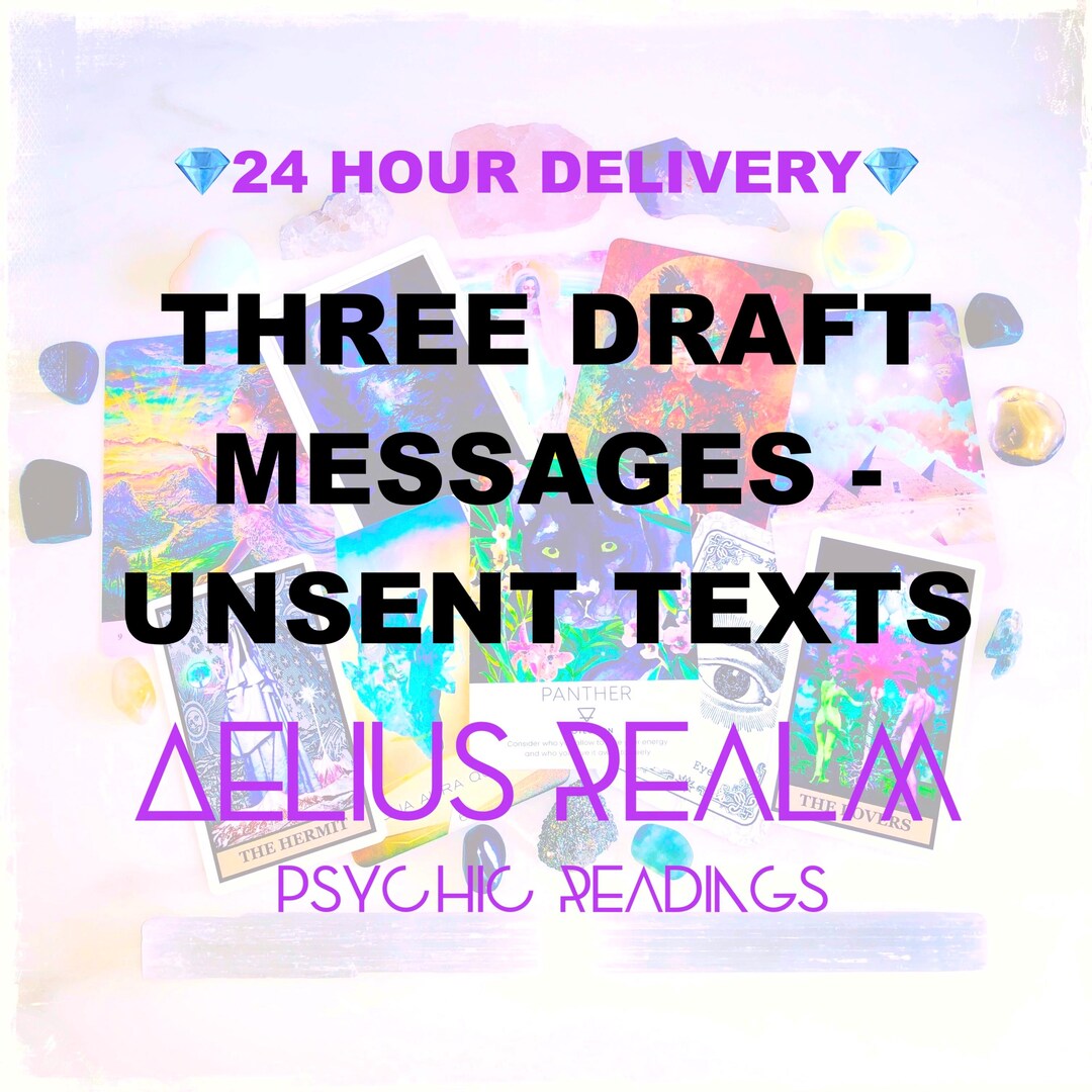 Unsent Text Messages Psychic Reading - Etsy