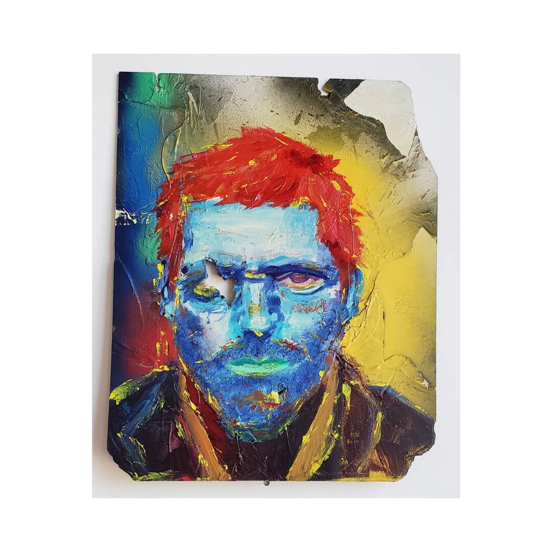 God Doesn't Limp Portrait Painting Art Original House MD Hugh Laurie ...