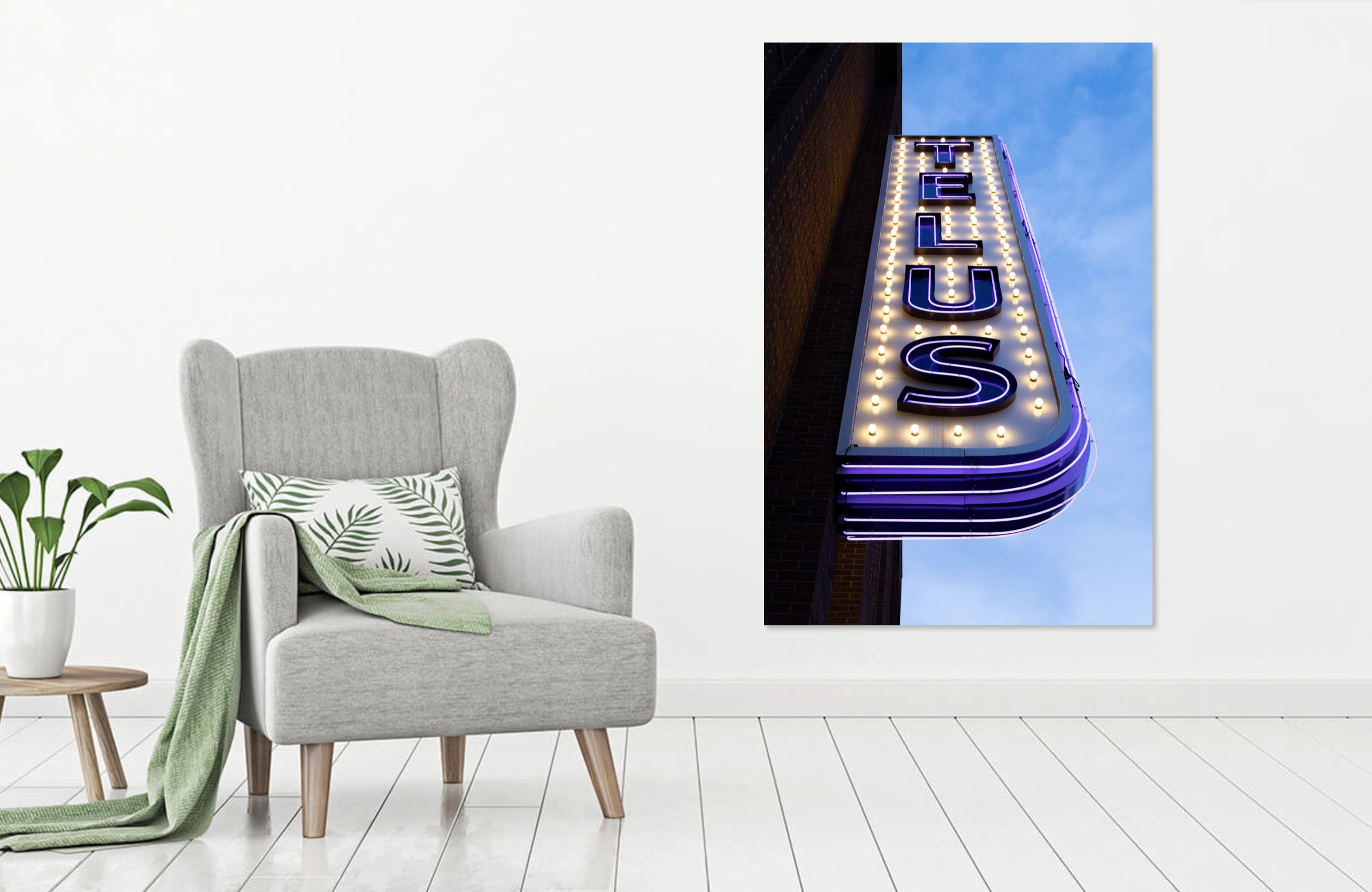 The TELUS Neon Sign at the Neon Sign Museum - Canada - Unframed ...