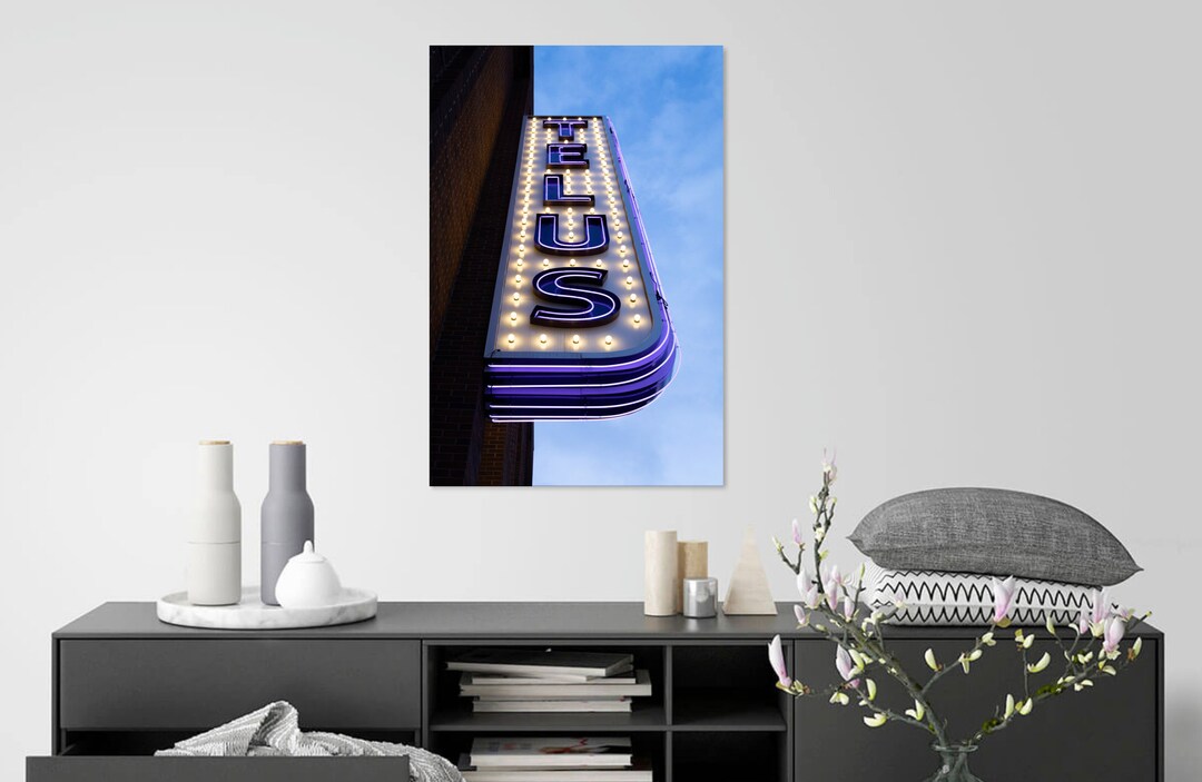 The TELUS Neon Sign at the Neon Sign Museum - Canada - Unframed ...