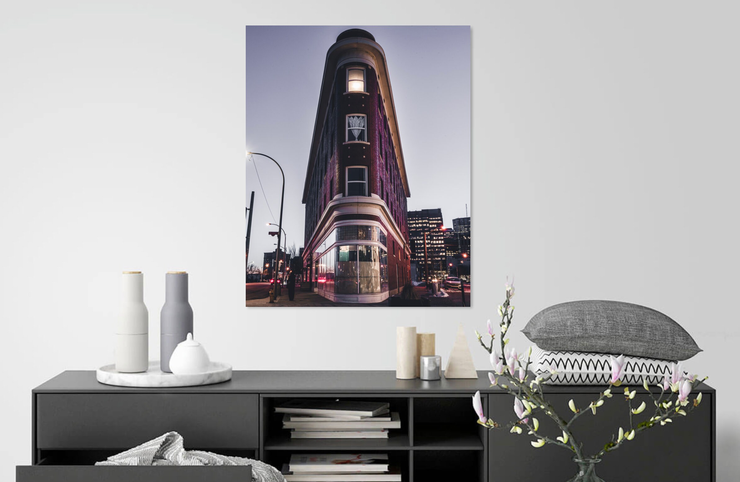 Edmonton's Gibson Block at Dusk - Canada - Unframed Photography Print ...