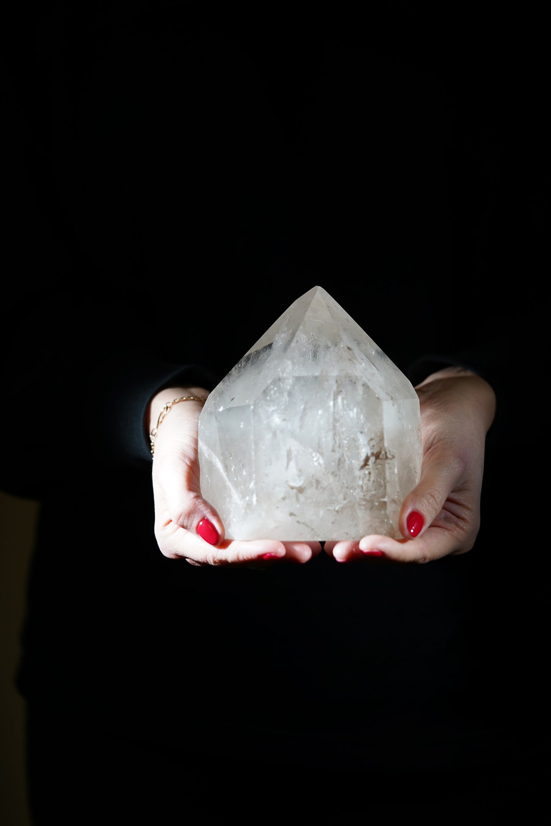 Large Clear Crystal Tower, Natural Clear Quartz Phantom, Huge Master ...