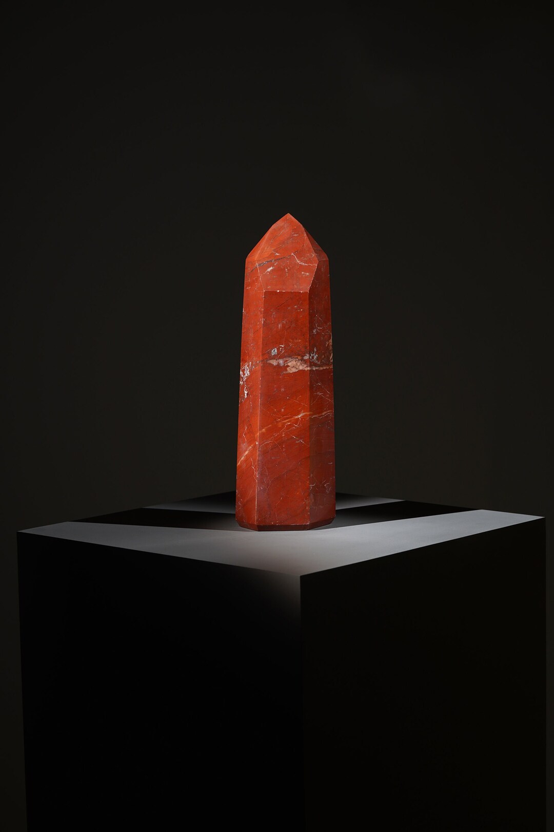 Large Red Jasper Tower, Giant Red Jasper Gemstone, Red Crystal Quartz ...