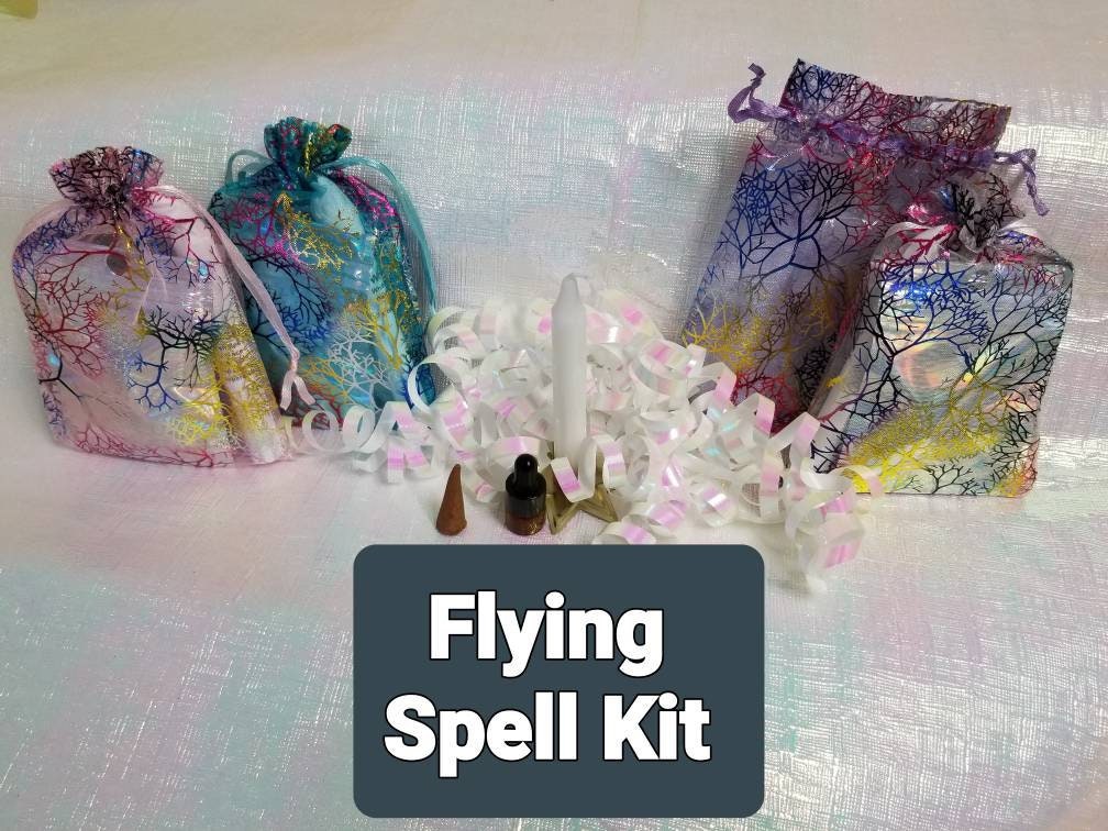 Flying Spell Kit Spell Casting Hedge Witch White | Etsy