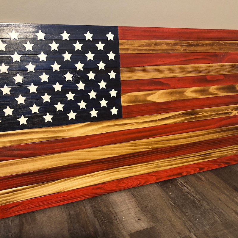 Rustic American Flag - Etsy