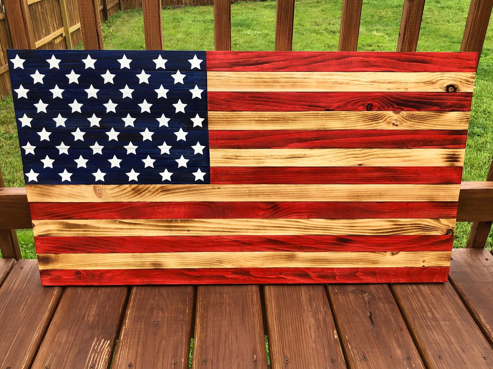 American Flag, Rustic American Flag - Etsy