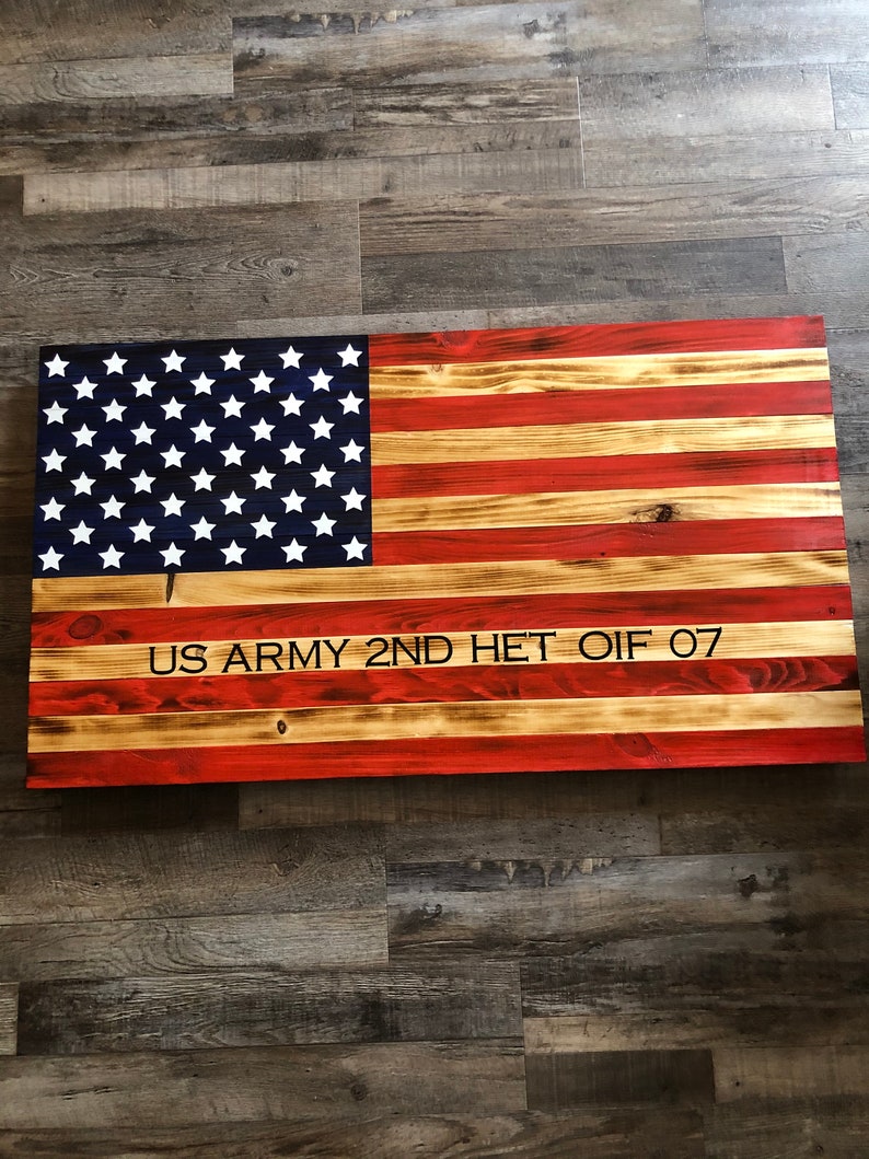 American Flag, Rustic American Flag - Etsy