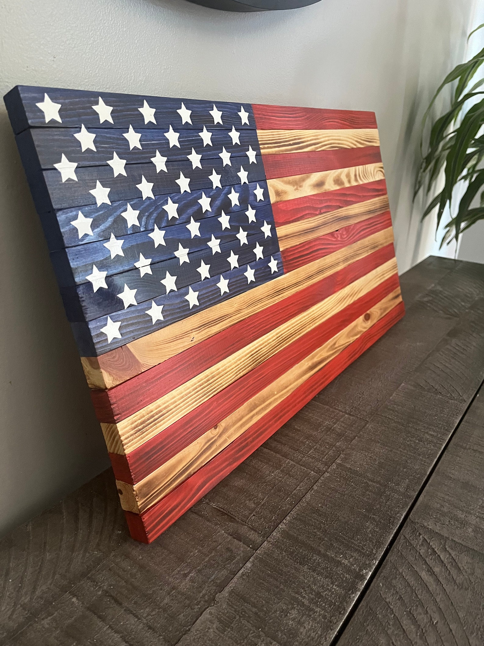 American Flag, Rustic American Flag - Etsy