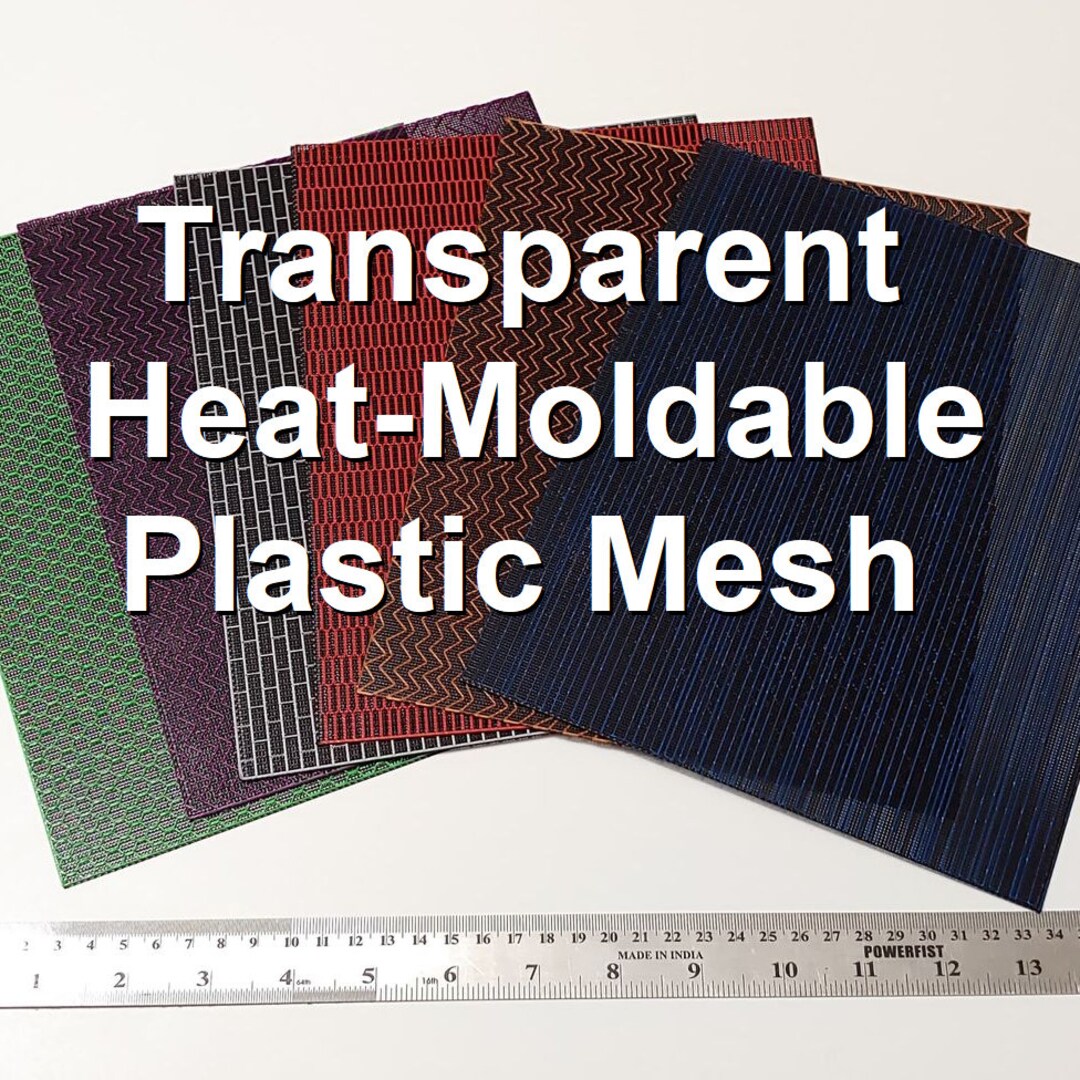 Mesh With Pattern Overlay 7.5 X 9, Heat Moldable, 3 Sheets - Etsy