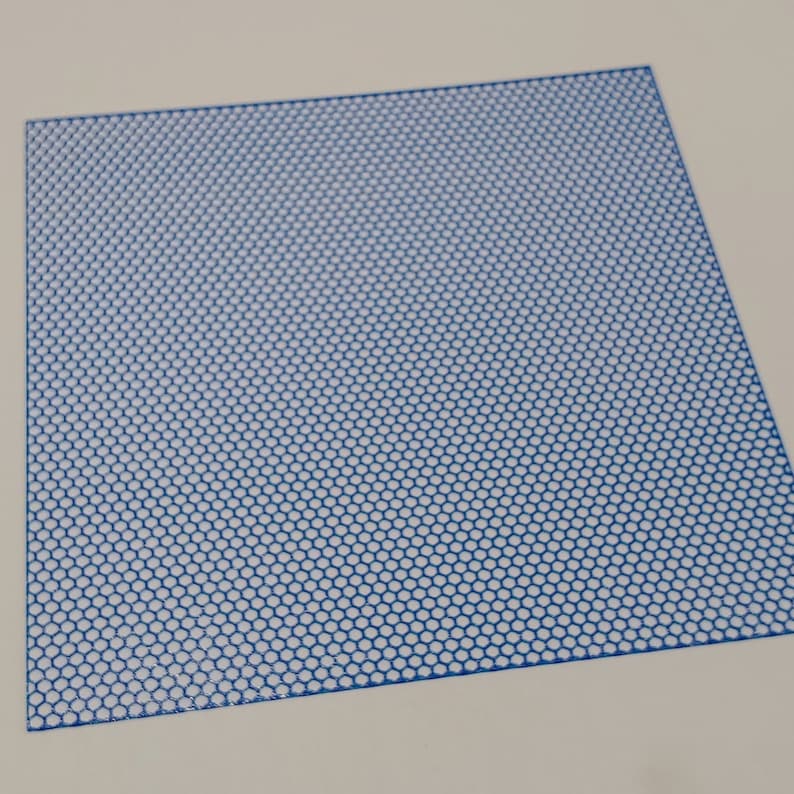 Hexagonal Pattern Mesh, 3 Sheets, 20cm X 20cm X 0.4mm, Many Colors ...
