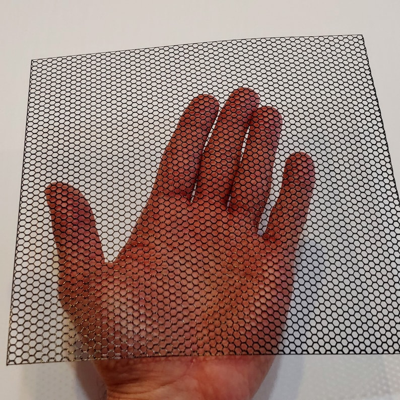 Hexagonal Pattern Mesh, 3 Sheets, 20cm X 20cm X 0.4mm, Many Colors ...