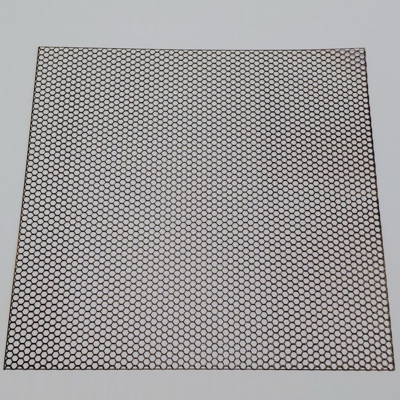 Hexagonal Pattern Mesh, 3 Sheets, 20cm X 20cm X 0.4mm, Many Colors ...